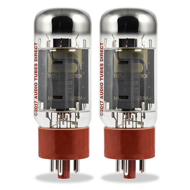 New Matched Pair Svetlana 6L6GC Amplifier Power Tubes | Reverb