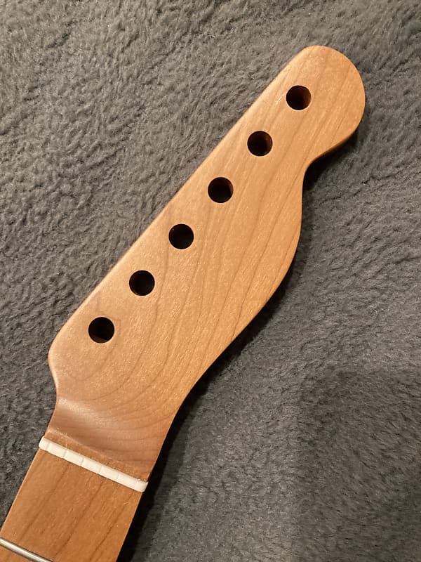 Roasted Maple Guitar neck, One piece maple , fits tele, 9.5 | Reverb