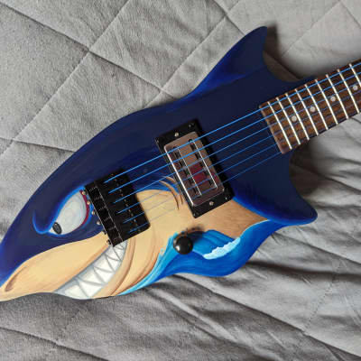Custom Painted Shark Guitar | Reverb