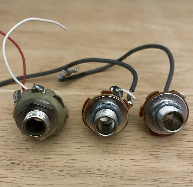 Lot of 3 Output Jacks for Electric Guitars | Reverb