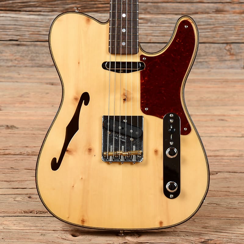 Fender Custom Shop Knotty Pine Telecaster Thinline Natural | Reverb