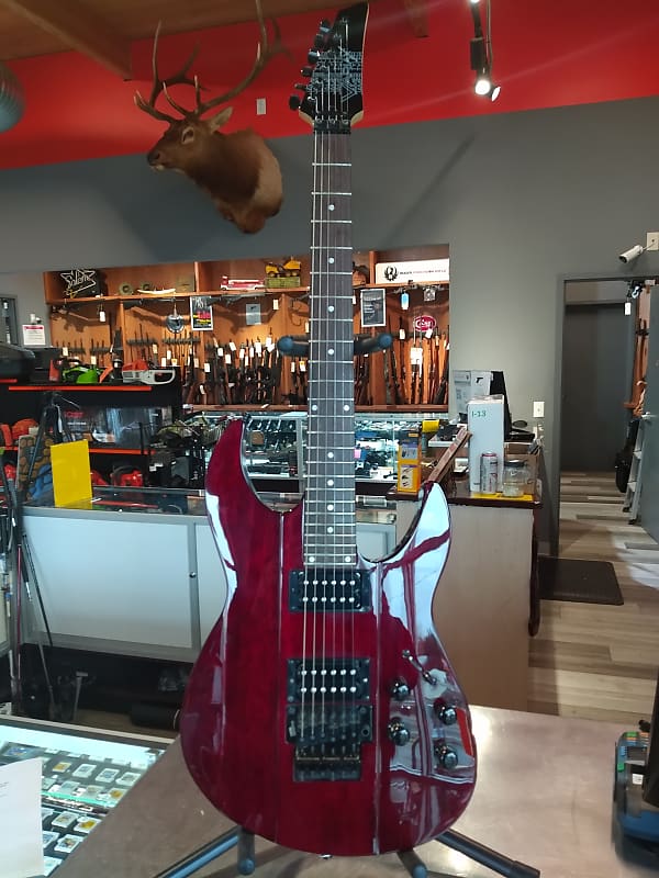 Line 6 Variax - Transparent Wine Red | Reverb