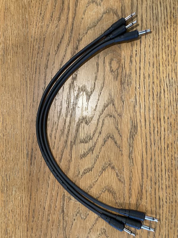 Mogami Pure Patch 1’ 3 Pack Eurorack Cables | Reverb