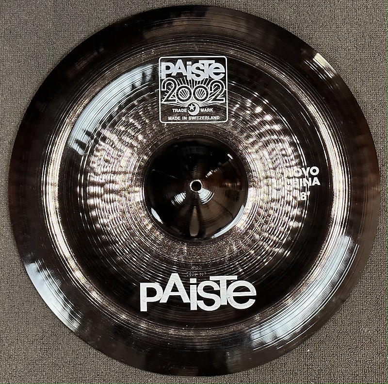 Paiste 18" 2002 Black/White Label Novo China Cymbal - 1250g | Reverb