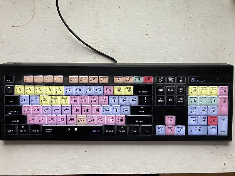 Avid Pro Tools Keyboard - Black with backlit keys | Reverb