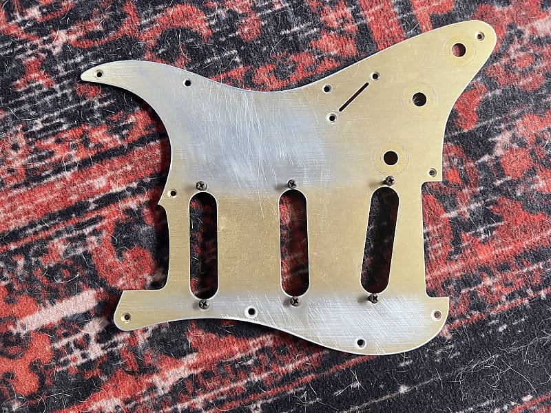 Strat - Gold anodized - relic 10 hole pickguard | Reverb