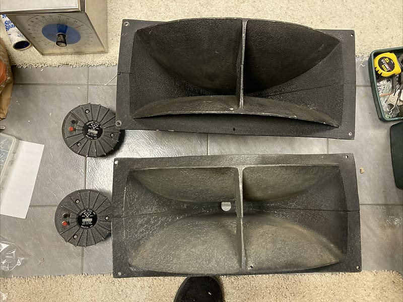 Pair of Vintage Cerwin-Vega JMH-1 Horns, Drivers & flares | Reverb