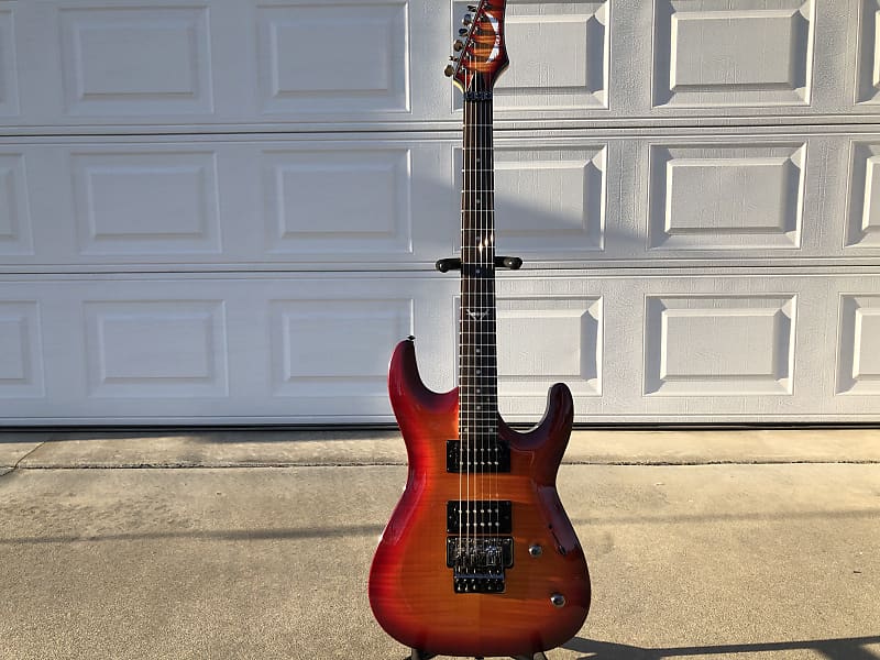 Dean C350F Trans Amber Burst | Reverb