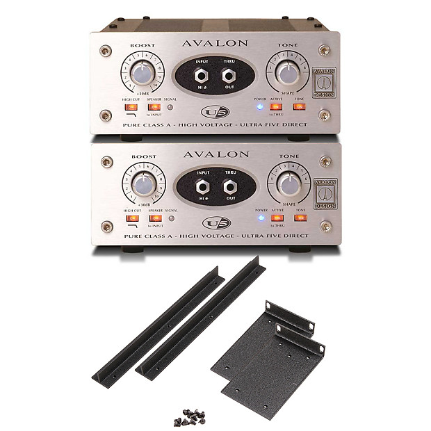 Avalon U5 High-Volt Studio DI Pre Amplifier pair w/ RM-2 | Reverb