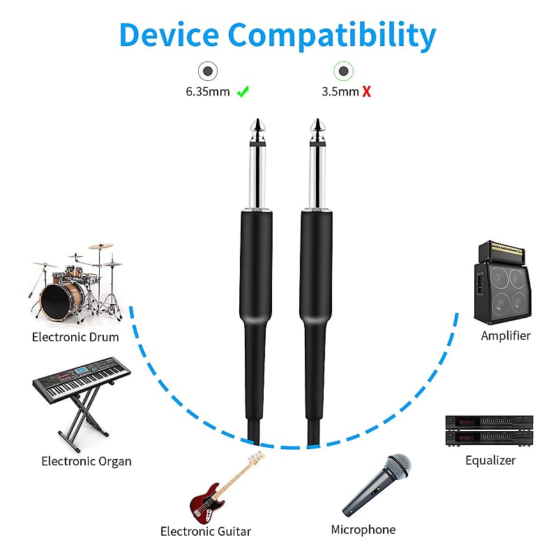 Guitar Cable 3M, Electric Guitar Cable Amp Cord Instrument | Reverb