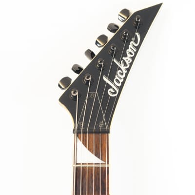Jackson King V Black w/ Pearloid Sharkfin Inlays, String | Reverb