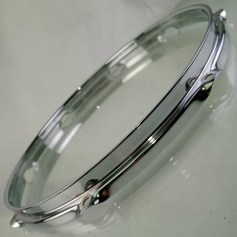13" 8-Lug Chrome-BRASS Snare/Tom Drum Rim/Hoop Triple-Flange | Reverb