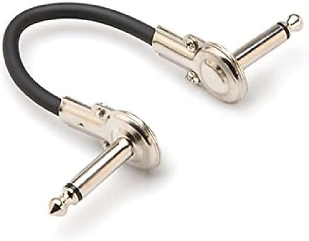 Hosa IRG-101 Low-Profile Right Angle Guitar Patch Cable, 12" | Reverb