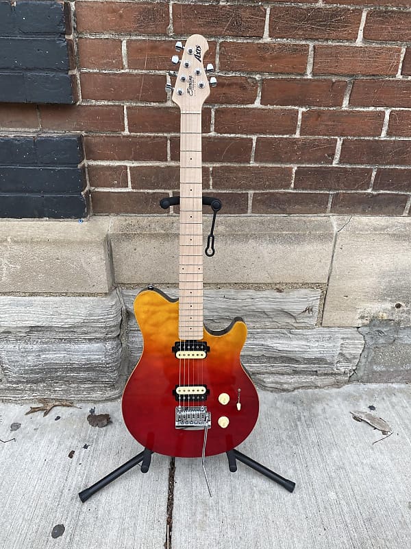 Sterling AX3QM-SPR-M1 Axis: Quilted Maple: Spectrum Red: Demo | Reverb