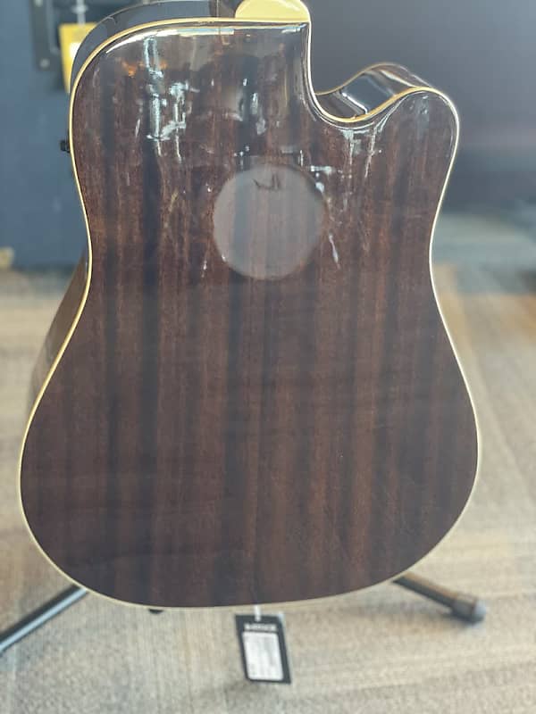 Used Greg Bennett GD100SCE AC/EL LEFT HANDED Acoustic Guitars | Reverb