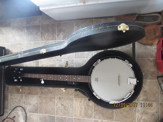 Johnson JB-100 Closed Back 5 String Banjo with Hard Case | Reverb