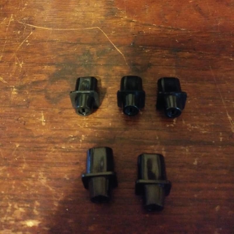 5 Metric Telecaster Top hat Switch Tips, Black | Reverb