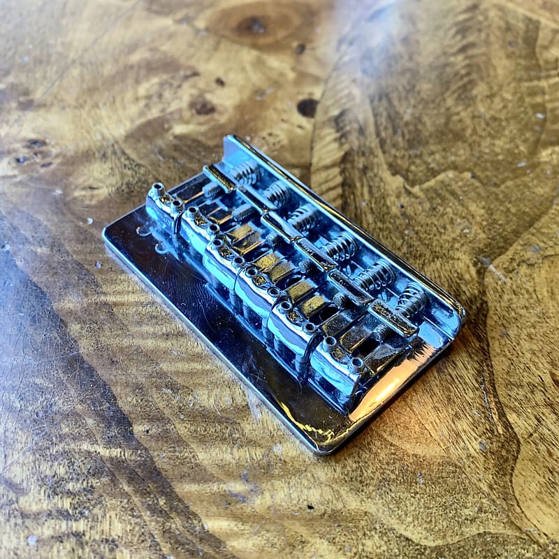 Fender Telecaster deluxe/ thinline bridge c 1975 Chrome | Reverb