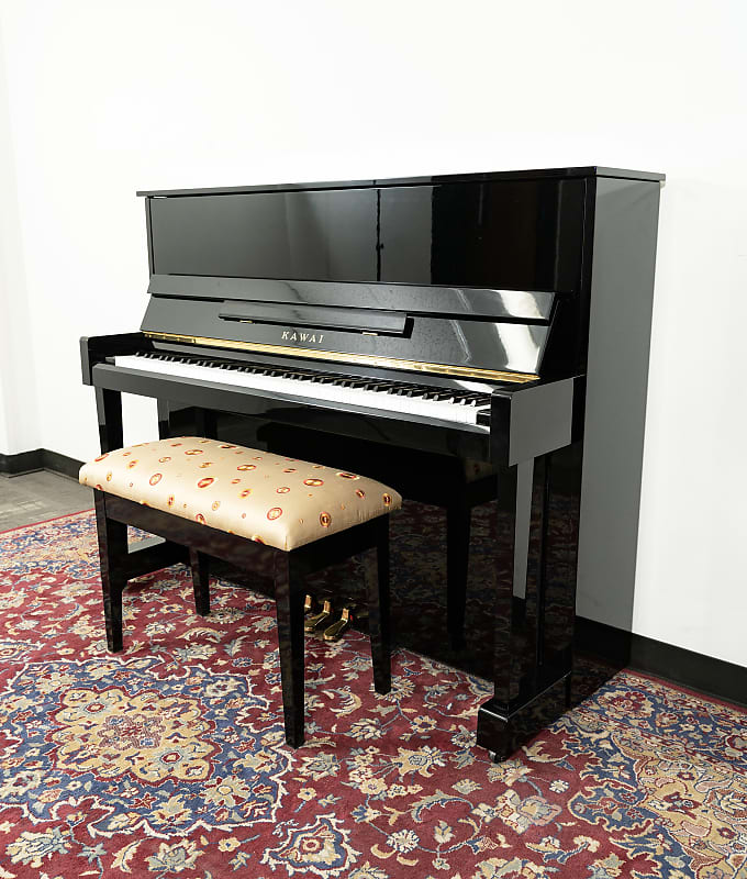 Kawai 48" CX-21D Upright Piano | Polished Ebony | SN: 2249412 | Reverb