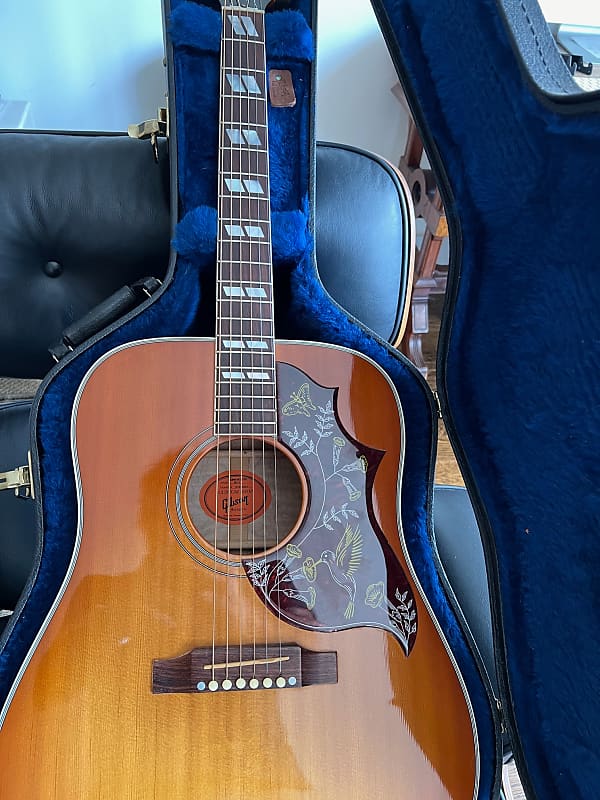 Gibson Hummingbird Rare Quilted Maple Custom Acoustic Guitar Reverb