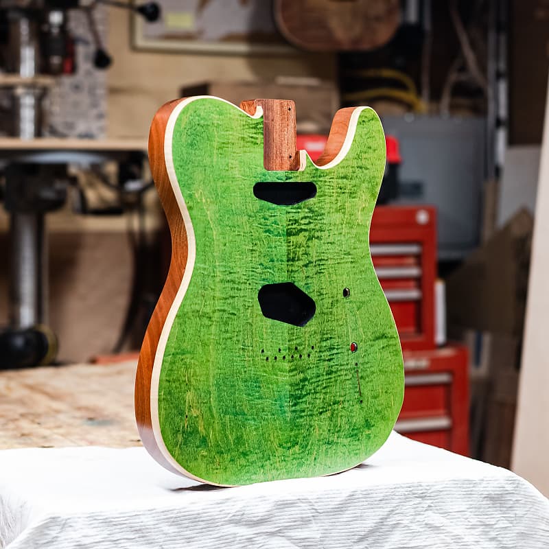 Figured Maple Tele Body / Maple & Sapele Tele | Reverb