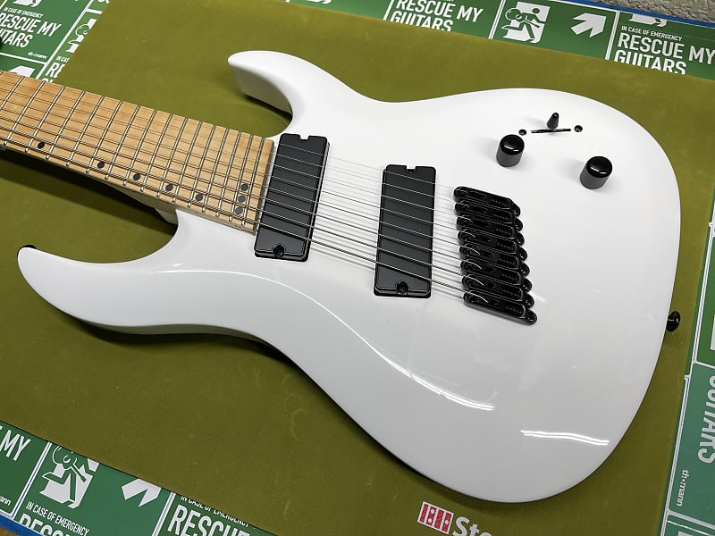 Harley Benton R-458MN WH Fanfret White 8 String Djent | Reverb