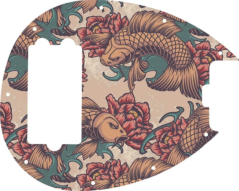 WD Custom Pickguard For Music Man Sterling 4-H Bass #GT01 Koi | Reverb