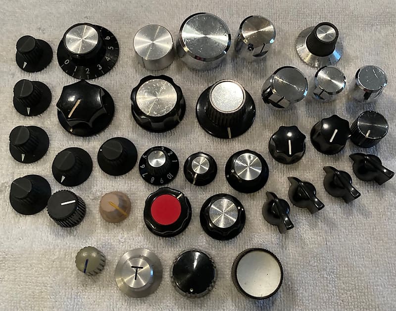 Big Lot of Knobs- Guitar, Amp, Radio ??? Repair Shop | Reverb