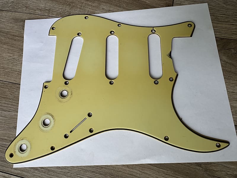 Fender Stratocaster Celluloid Nitrate Pickguard Relic Aged | Reverb