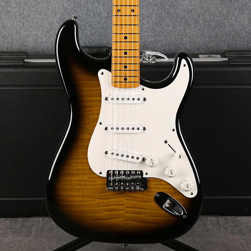 Fender MIJ ST-57 Foto Flame Stratocaster - 2 Tone Sunburst - | Reverb