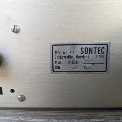 Vintage Sontec MEP-250 Stereo Parametric Equalizer | Reverb