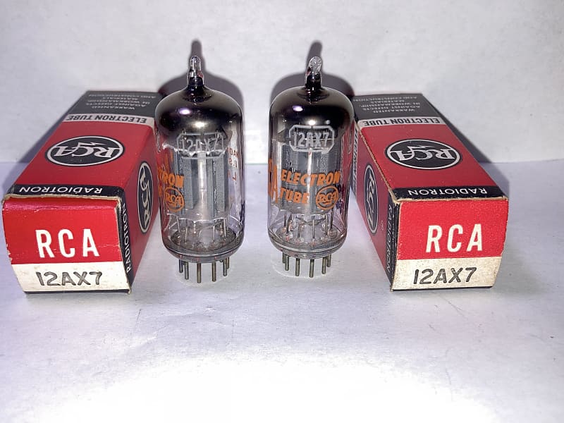 RCA 12AX7 12AX7 ECC83 Guitar Amp Tubes - Matched Pair, | Reverb