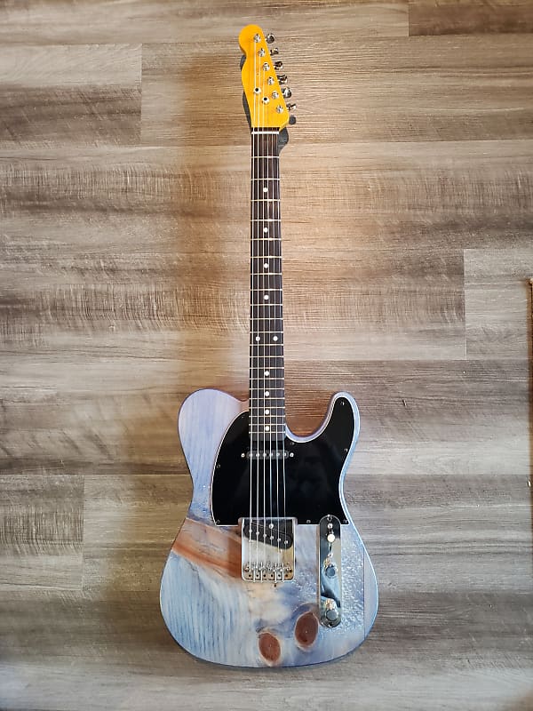 Custom Partscaster Telecaster 2021 - Natural Blue | Reverb