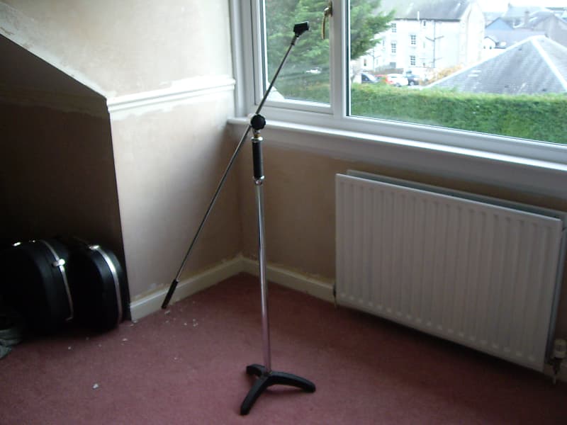 Valan Atlas Microphone Stand with Boom 1969 - Black/Chrome | Reverb