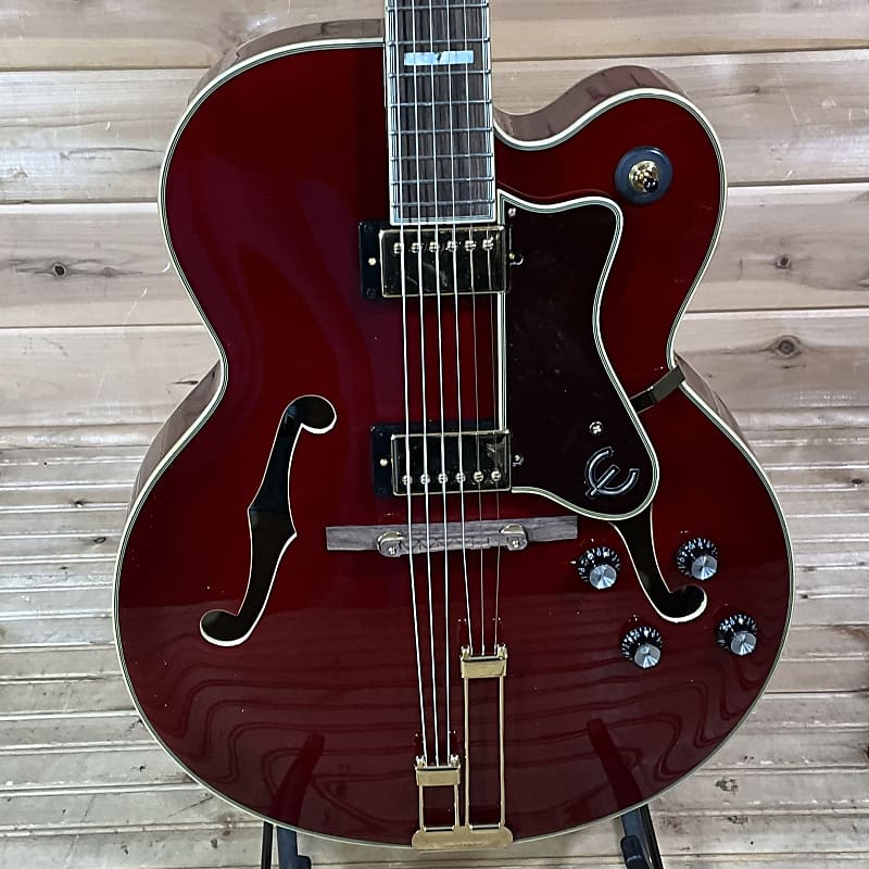 Epiphone Broadway Electric Guitar - Wine Red | Reverb