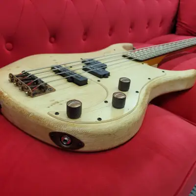 AXL Reliced PJ Style Bass Natural | Reverb