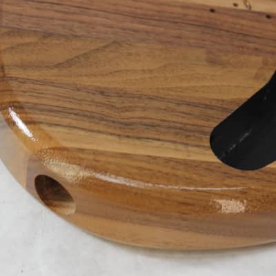 Finished Walnut Hardtail guitar body- fits Fender Strat | Reverb