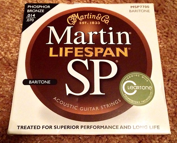 Martin SP 7700 Phosphor Bronze 14-70 Lifespan Coated Baritone | Reverb