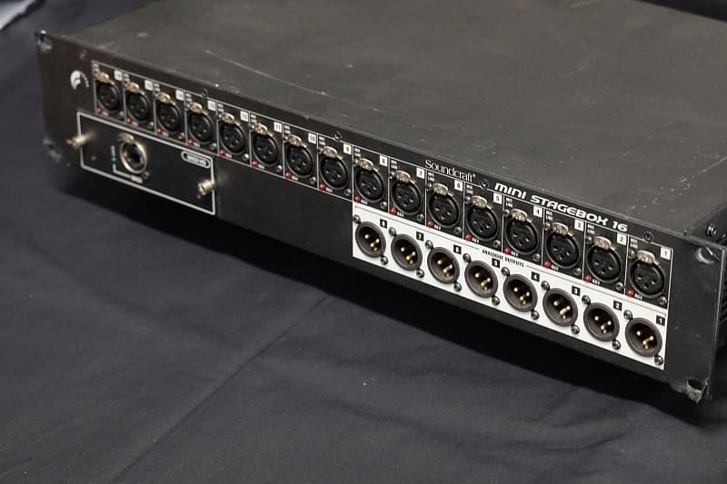 Soundcraft Mini stagebox 16 MADI HD with 50M cable cat 5 | Reverb