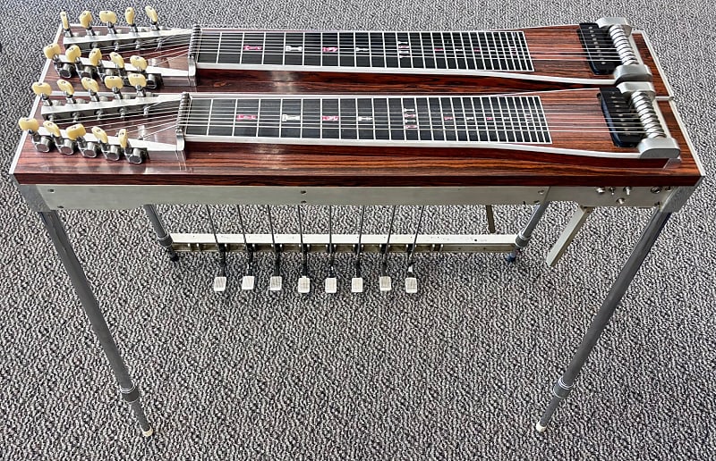 Vintage MSA Micro Double Neck Pedal Steel Guitar with 3 | Reverb