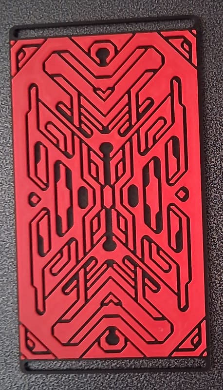 Mainframe Eurorack Panel - 14HP Black and Red | Reverb