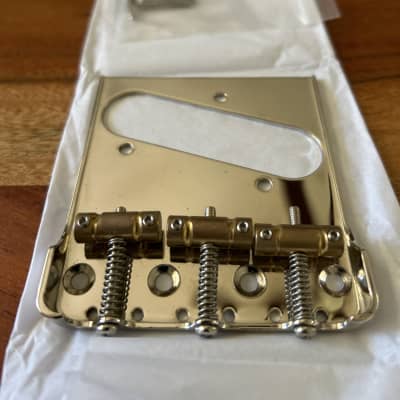 Telecaster Bridge For Bigsby~GOTOH Compensated Saddles~4 Hole | Reverb