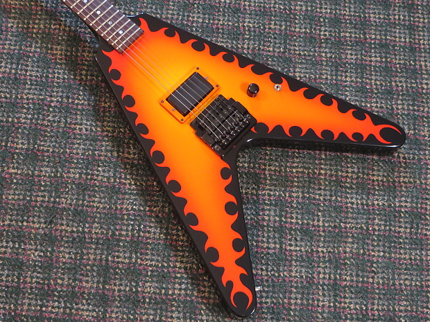 1987 Jackson USA Rare Round Horn Flying V! w/OHSC & Paperwork | Reverb