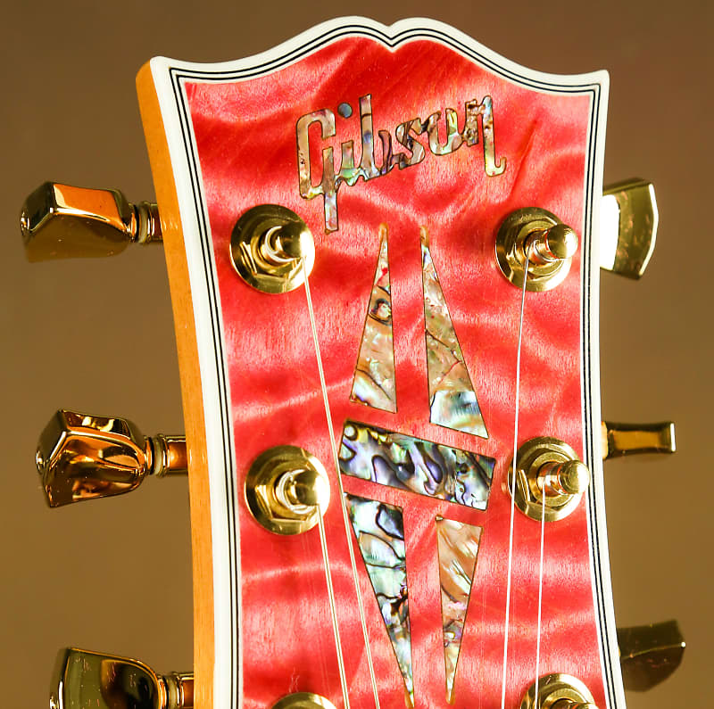 Gibson Les Paul Super Custom Butterfly Trans Pink | Reverb Australia