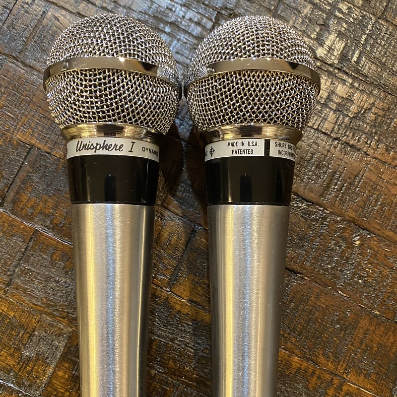 Vintage Shure 565D Unisphere 1 Dynamic Microphone Pair | Reverb
