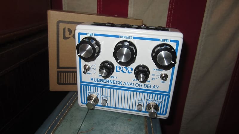 ~2022 DOD Rubberneck Analog Delay w/ tap tempo White | Reverb