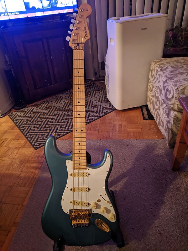 Fender Stratocaster 2019 Tide Pool Blue Floyd Rose | Reverb