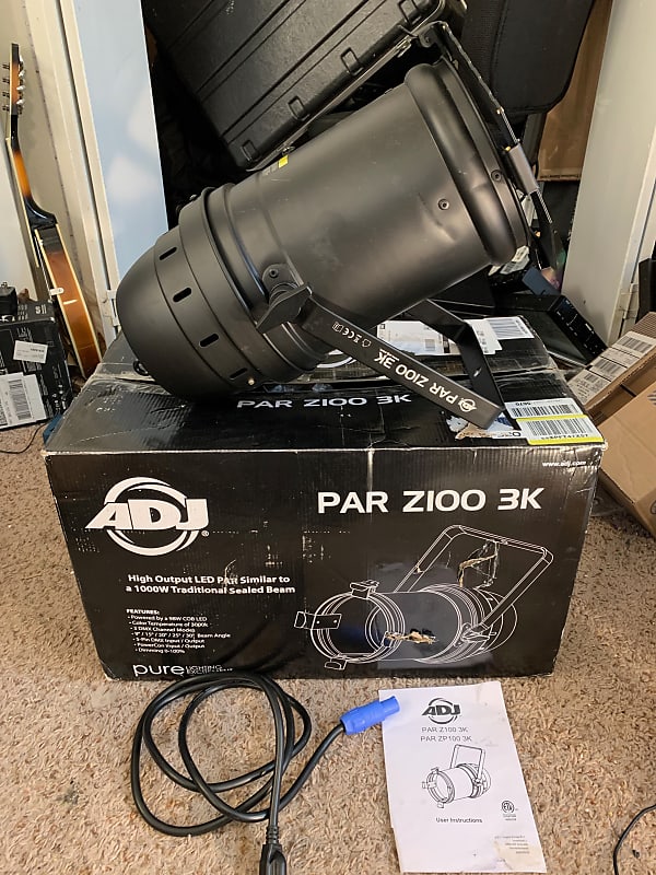 American DJ PAR-Z100-3K PAR Lighting Black PAR829 COB Warm | Reverb