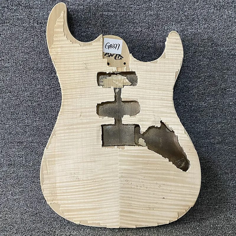 Tiger Maple Top HSS DIY Project Guitar Body | Reverb