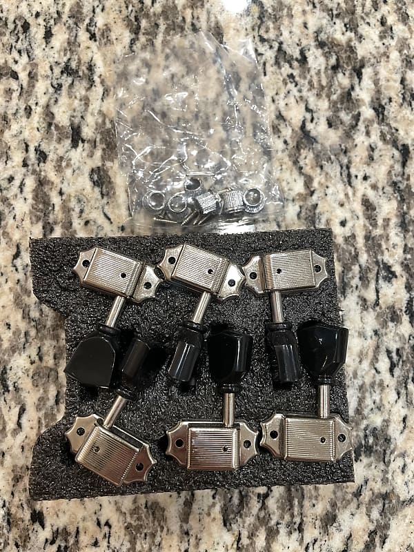 Black Kluson style Tuning Keys | Reverb